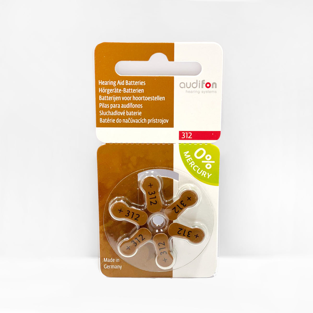 Set șase Baterii Zinc-Air Tip 312 – Soundservice